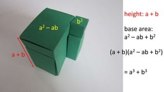 a cube plus b cube explained visually | PPT