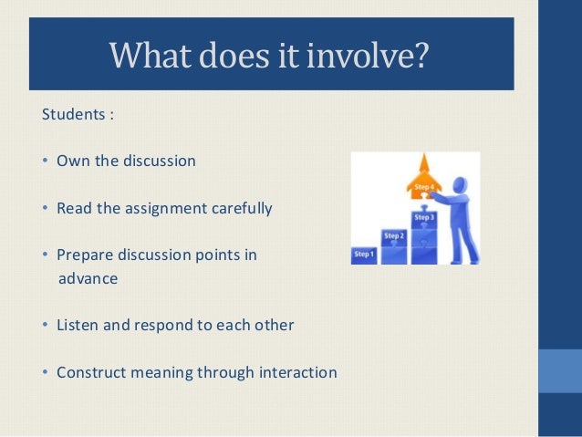 Student led discussions