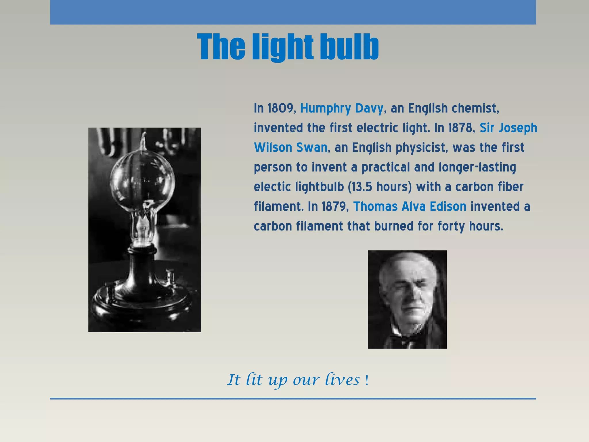 Inventions that changed the world | PPT