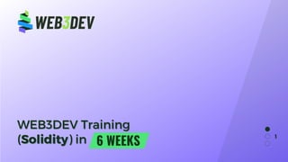 Solidity: Zero to Hero Corporate Training | PPT