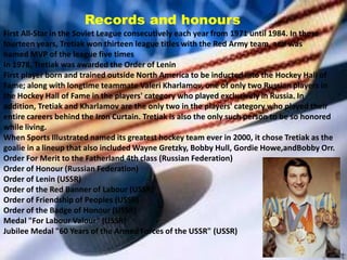 Vladislav Aleksandrovich Tretiak | PPT