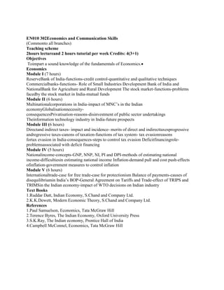 economics and communication skills | PDF