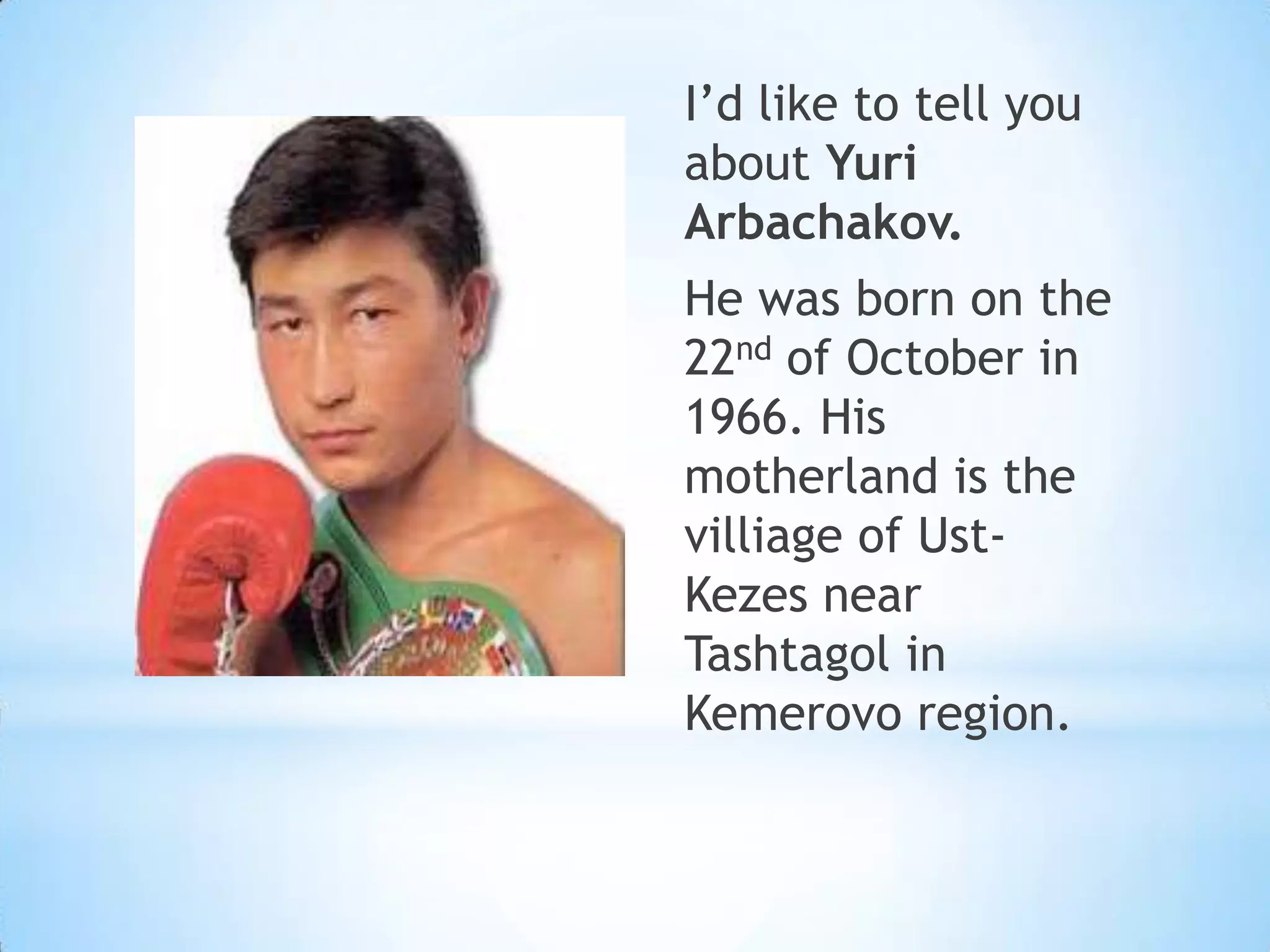 The pioneer of Russian boxing | PPTX