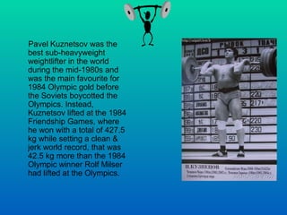 Pavel Kuznetsov | PPT | Weightlifting | Sports