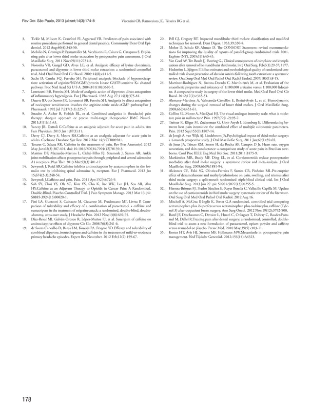 [Synergism of caffeine on antinociceptive effects of metamizole]. | PDF | Dental Health ...