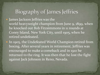 James Jackson Jeffries | PPT