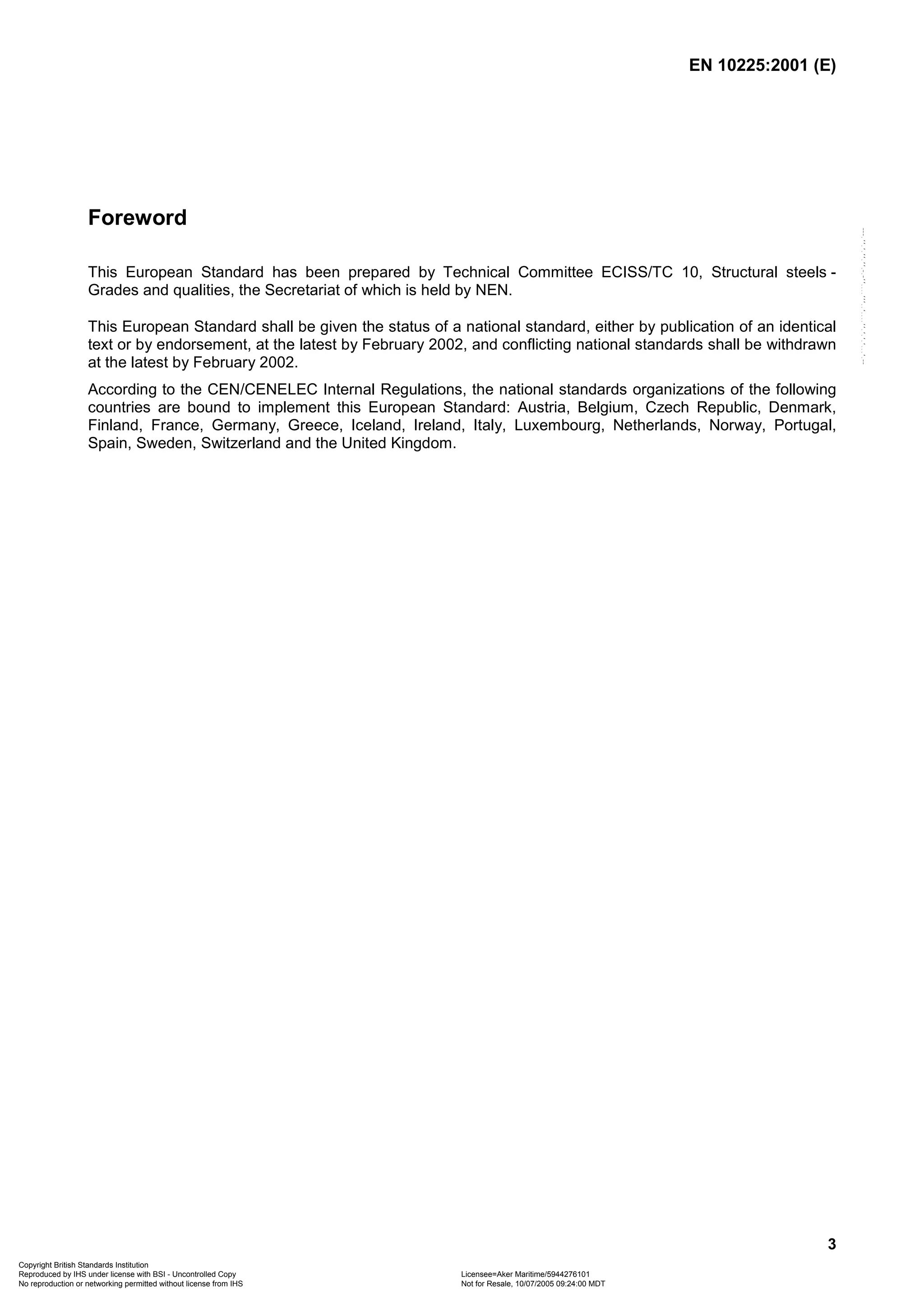 En 10225 weldable structural steel for fixed offshore stru | PDF