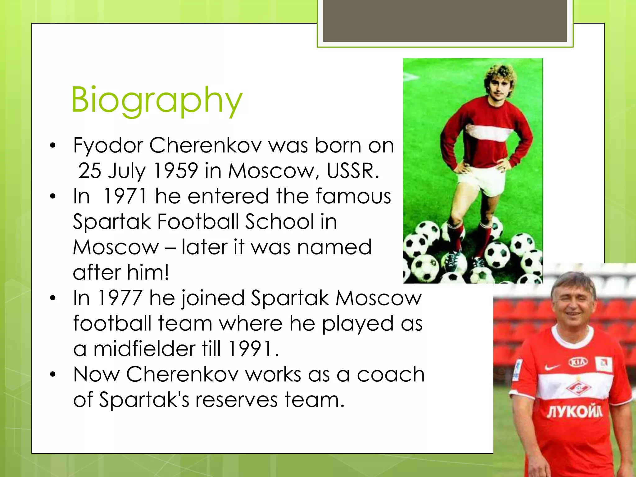Fyodor Cherenkov | PPTX | Soccer | Sports