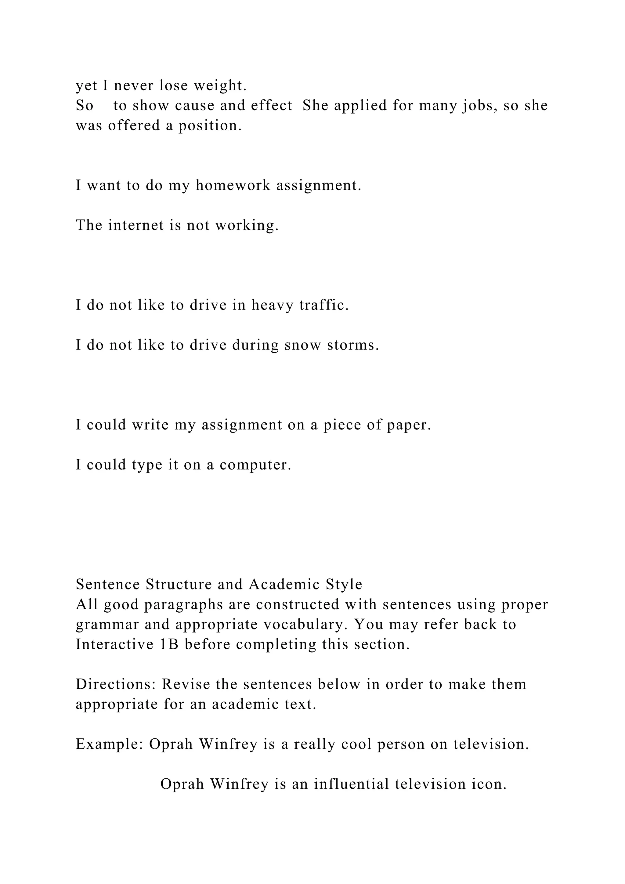 EN1150 Week 1 AssignmentGood sentences are built with good .docx