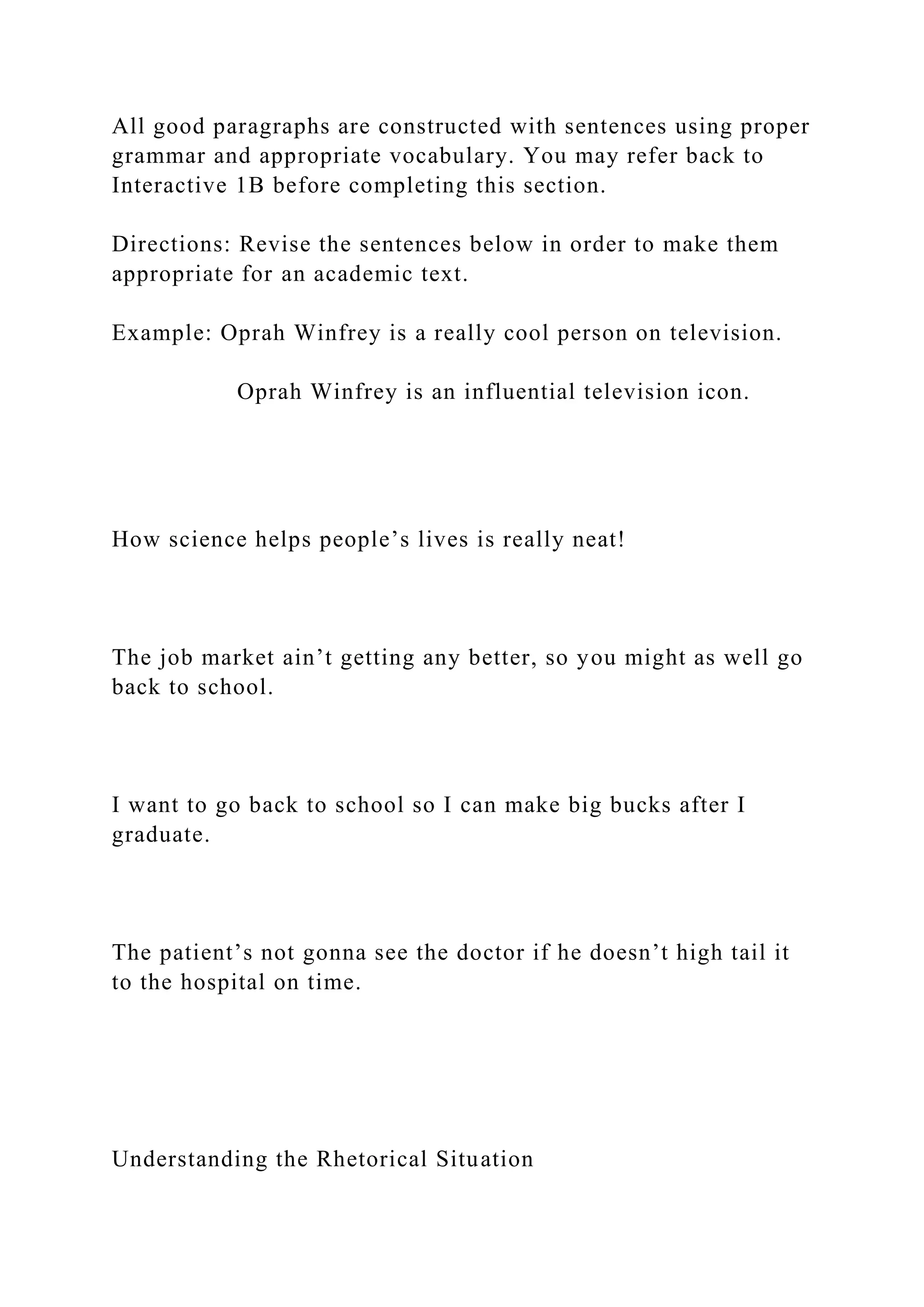 EN1150 Week 1 AssignmentGood sentences are built with good .docx