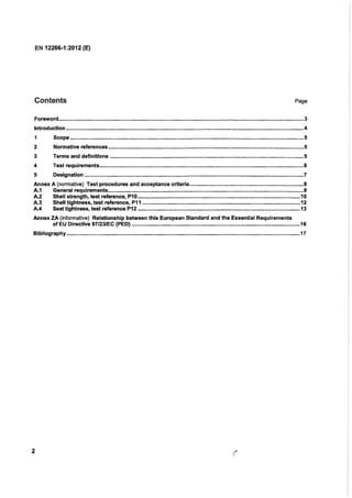En 12266 1-2012 | PDF