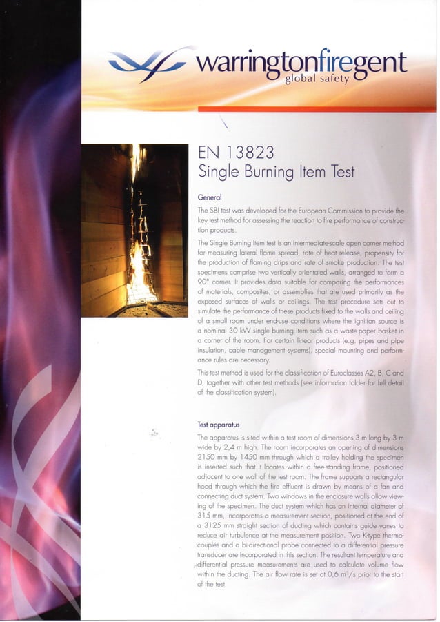 En 13823 test description | PDF
