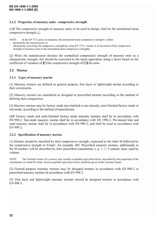 En 1996 1-1 eurocode 6 design of masonry structures - part 1-1 general rules for reinforced | PDF