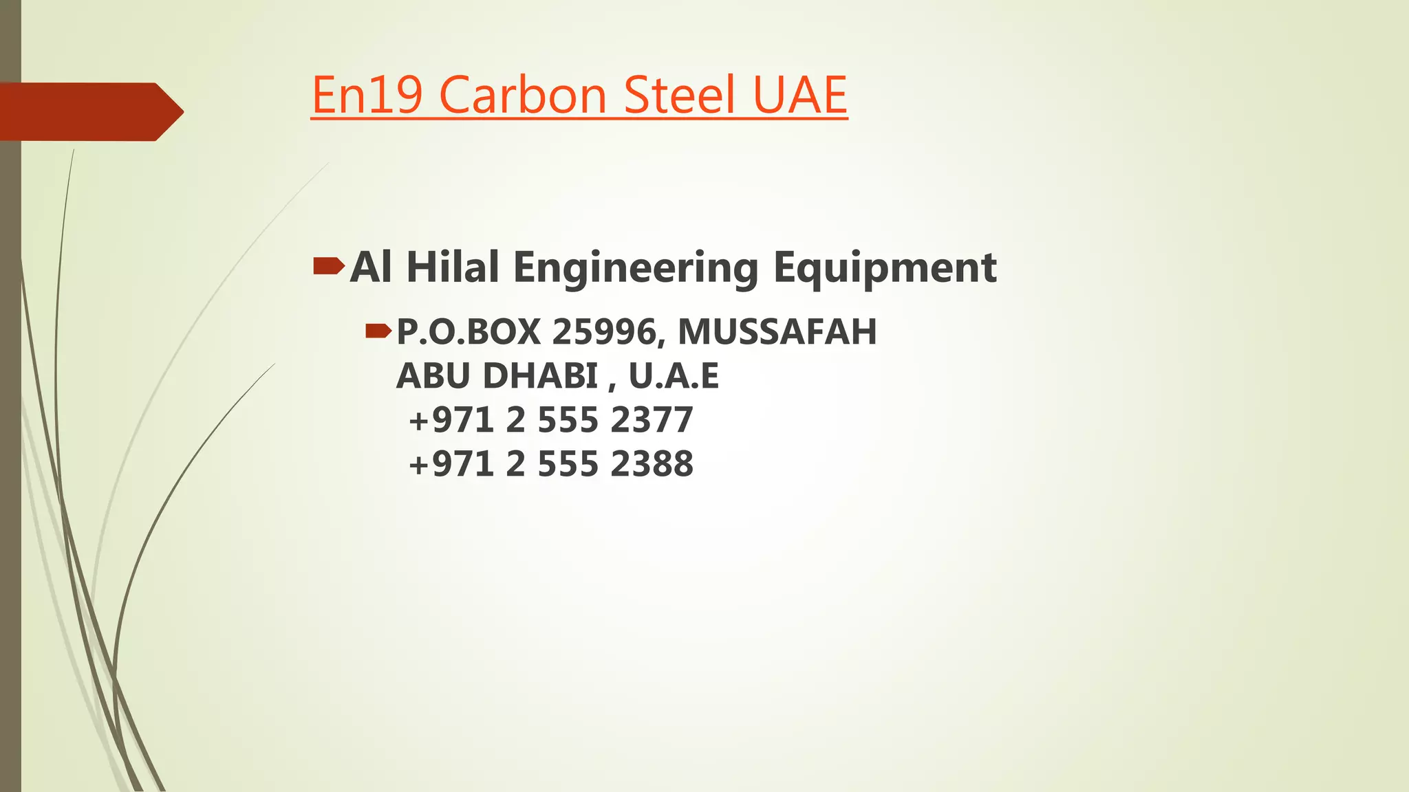 En19 steel its properties and application | PPTX