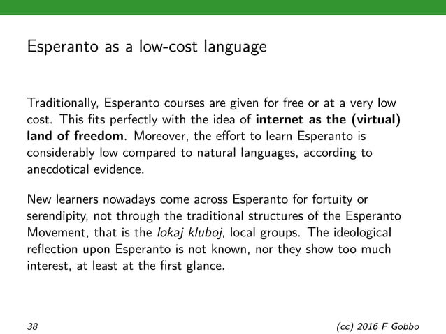 The language ideology of Esperanto | PPT