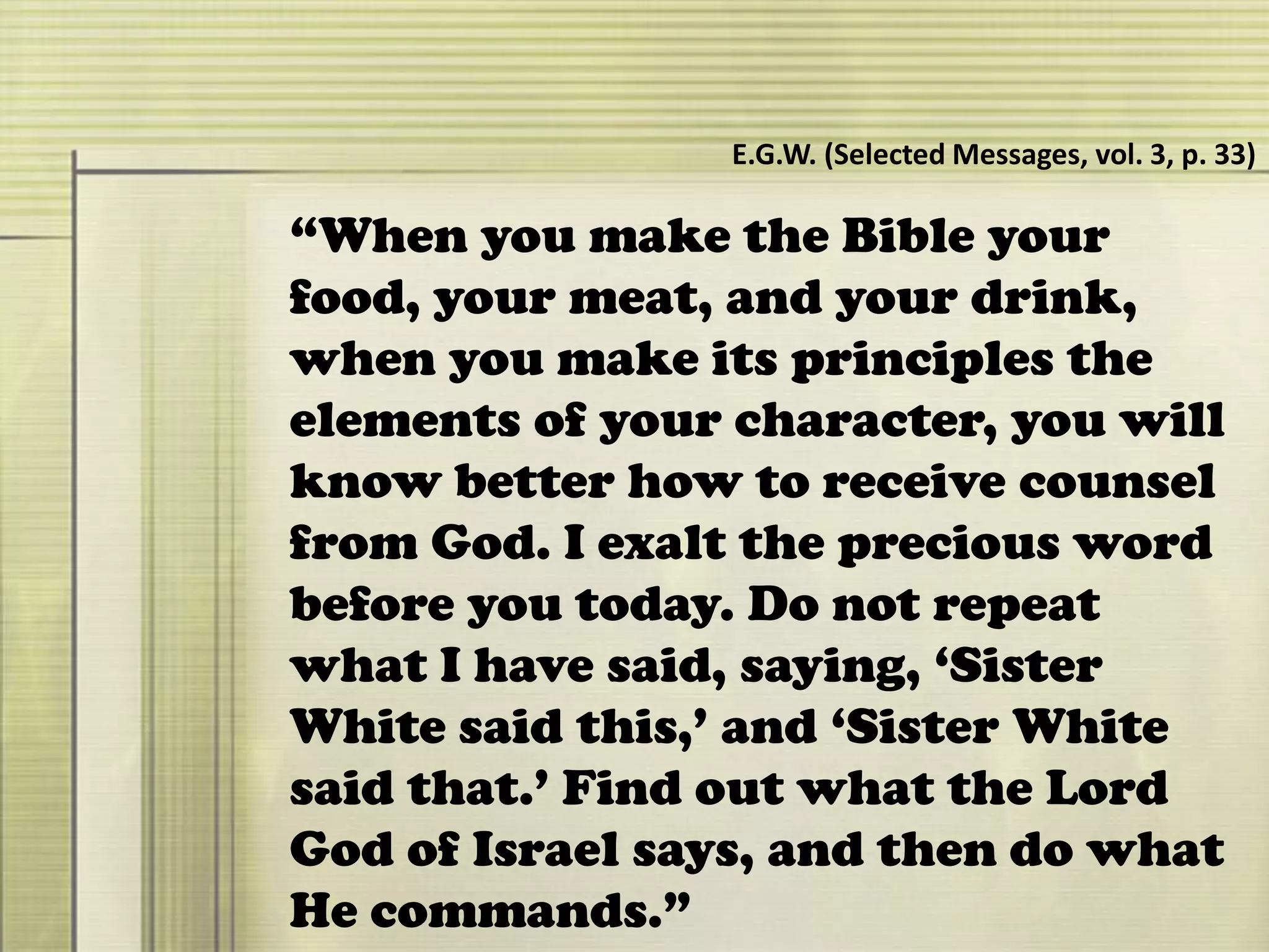 SABBATH SCHOOL - 2nd quarter lessons 5. | PPT