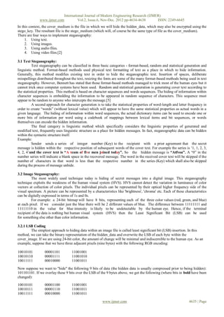 Steganography and Its Applications in Security | PDF