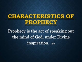 EN2 Characteristics of prophecy 2 of 6 | PPT