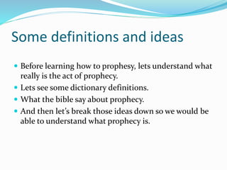 EN2 What is prophecy 1 of 6 | PPTX | Christianity | Religion & Spirituality