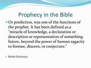 EN2 What is prophecy 1 of 6 | PPTX | Christianity | Religion & Spirituality