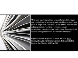 EN3604 Week 10: "A people who were satisfied with frugal comfort ...