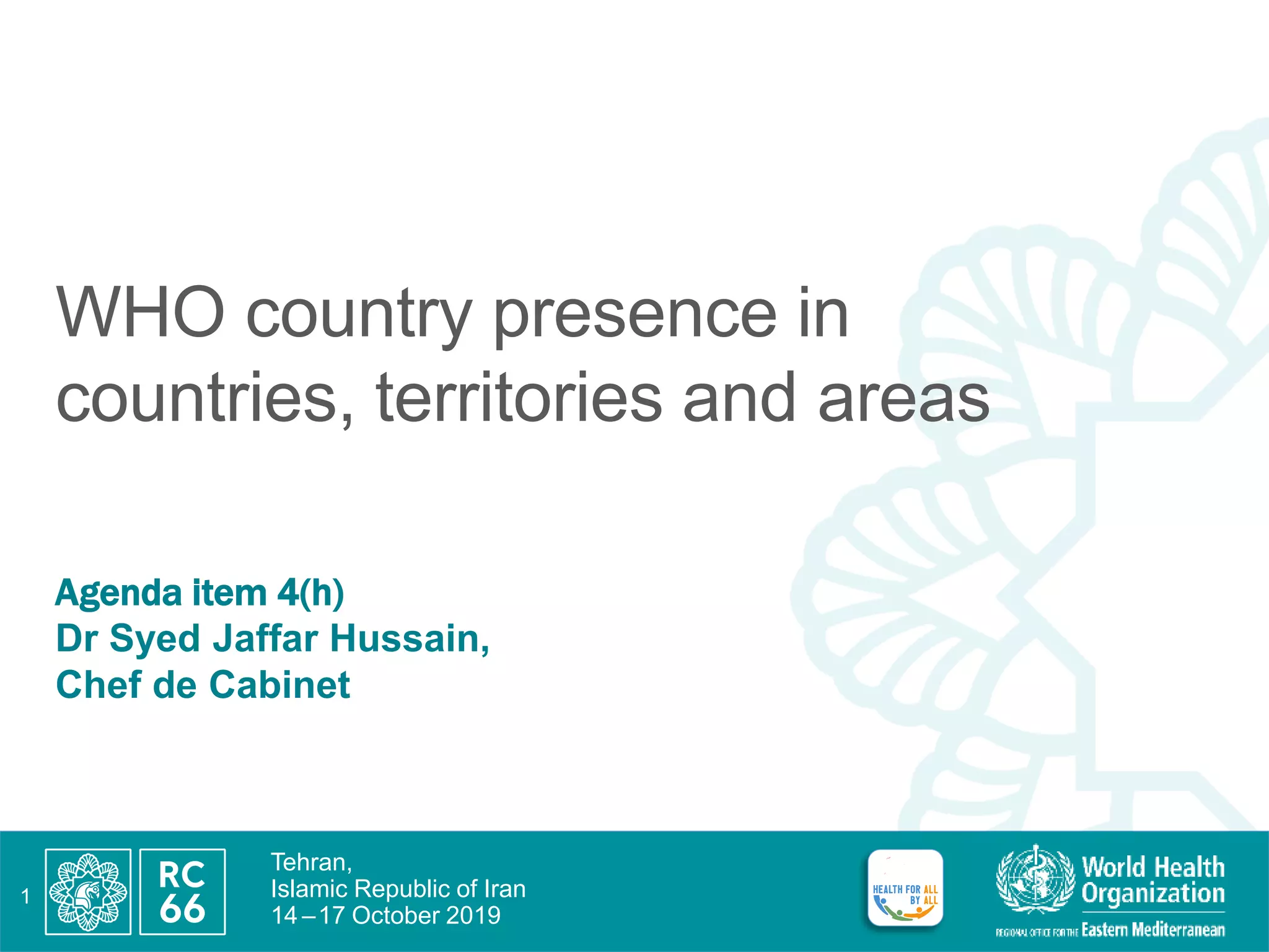 WHO country presence in countries, territories and areas | PPT