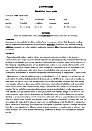 En5LC-IIa-4_identify signal words_activitysheet | PDF