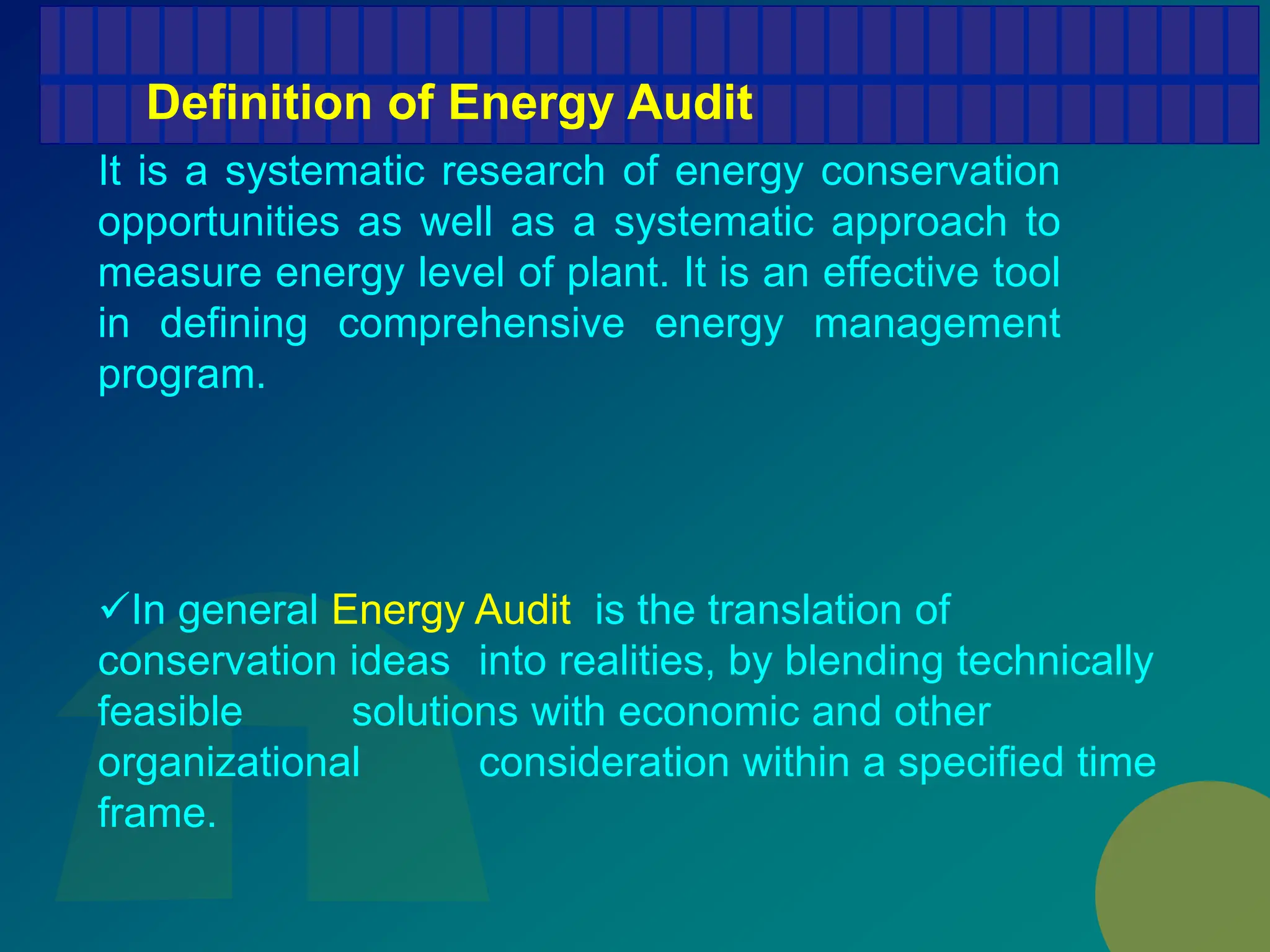 Principles of Energy conservation and audit | PPTX