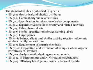 En 71 certificate for toys testing | PPT