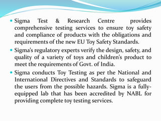 En 71 certificate for toys testing | PPT