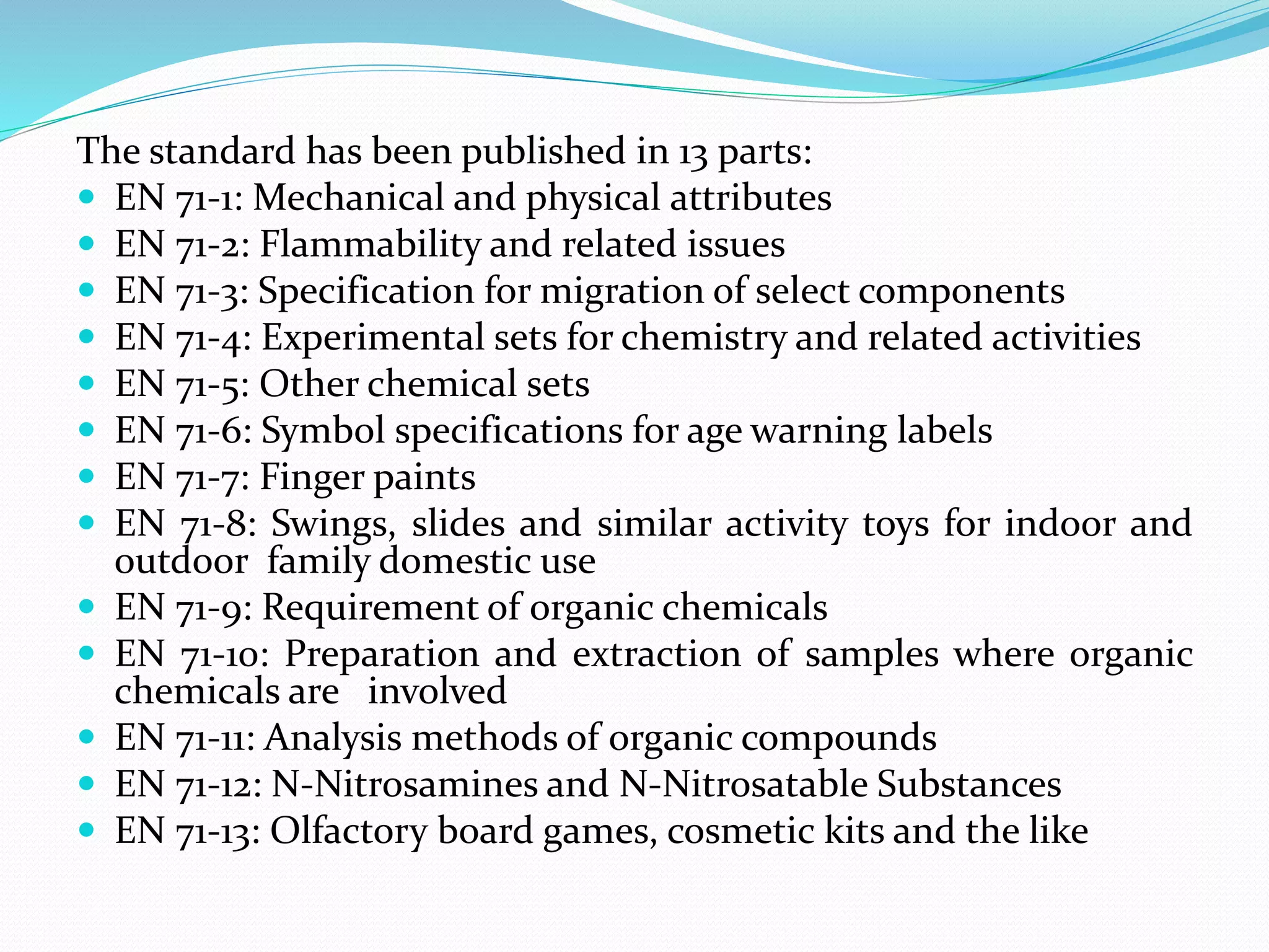 En 71 certificate for toys | PPTX