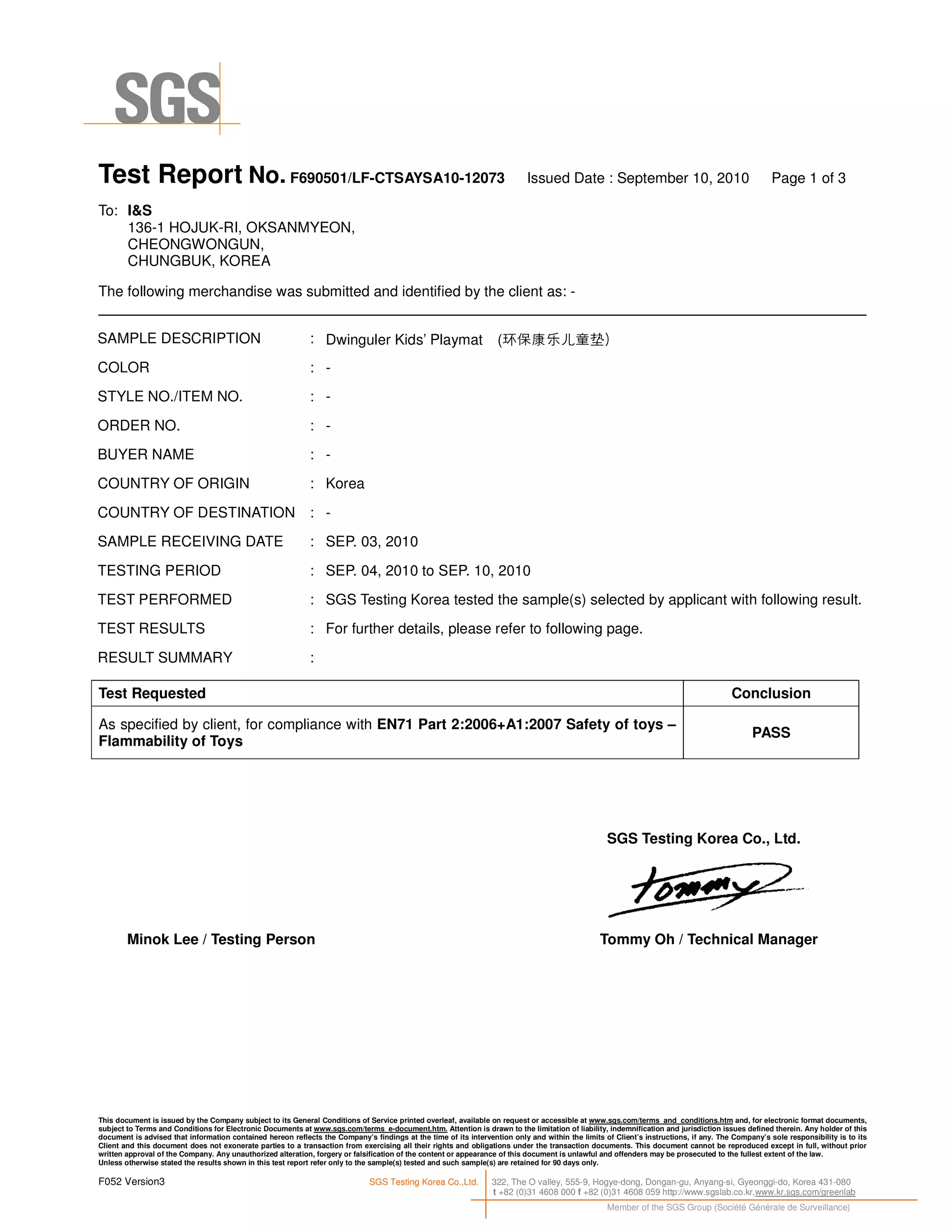 En71 part2 safety of toy flammability | PDF | Children\'s Games and ...