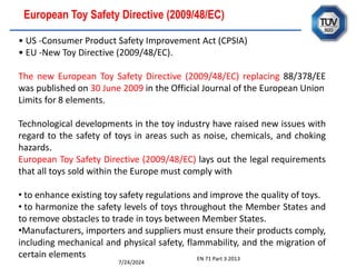 EN 71 Part 3 2013 migration of elements from toys | PPT