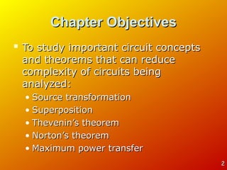 electrical circuit theorem electrical electrical | PPT