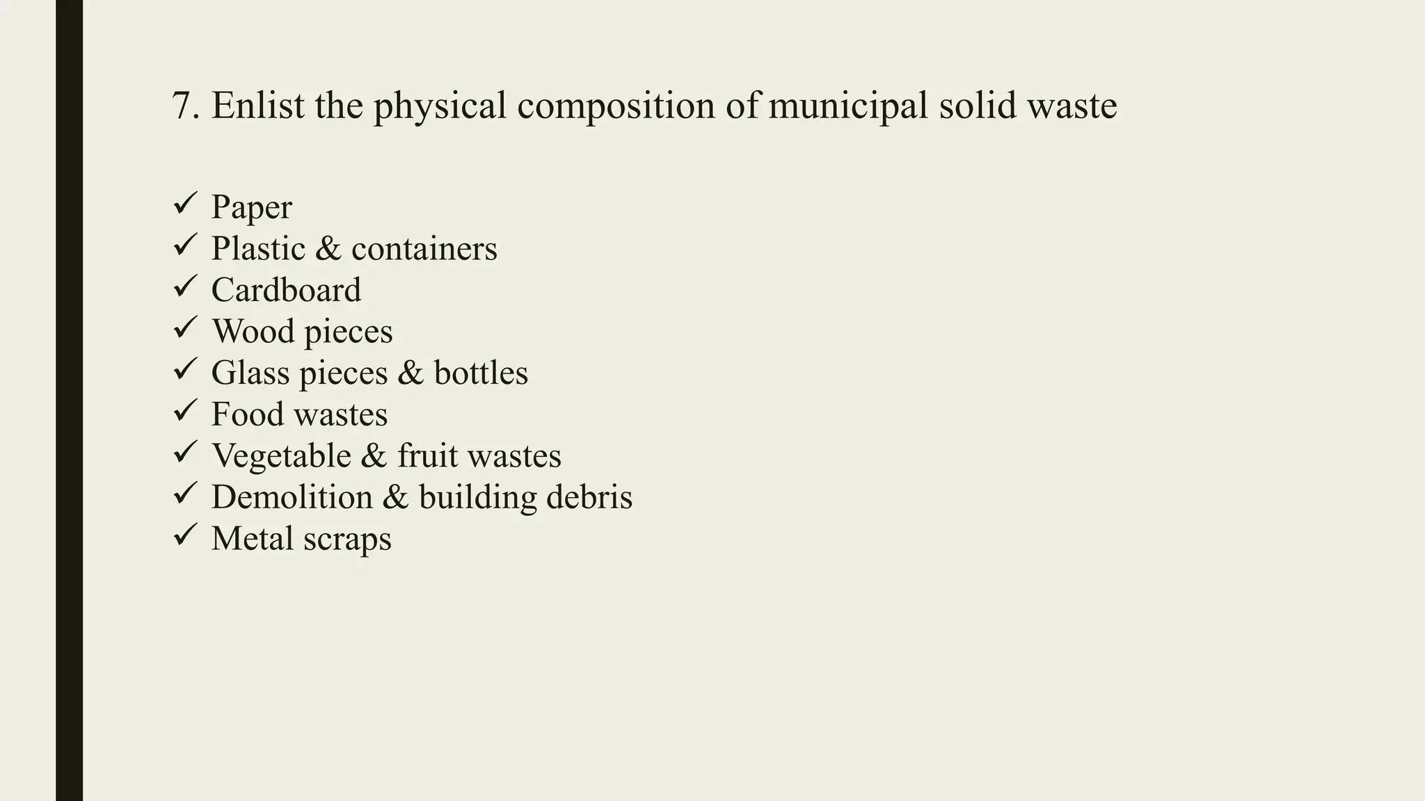 EN8591 Municipal Solid waste management Unit 1 - Two mark Q&A.pptx