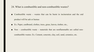 EN8591 Municipal Solid waste management Unit 1 - Two mark Q&A.pptx