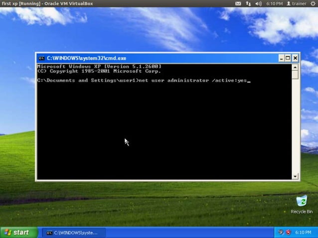 Enable administrator Account in xp | PPTX