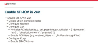 Enable DPDK and SR-IOV for containerized virtual network functions with zun | PPTX