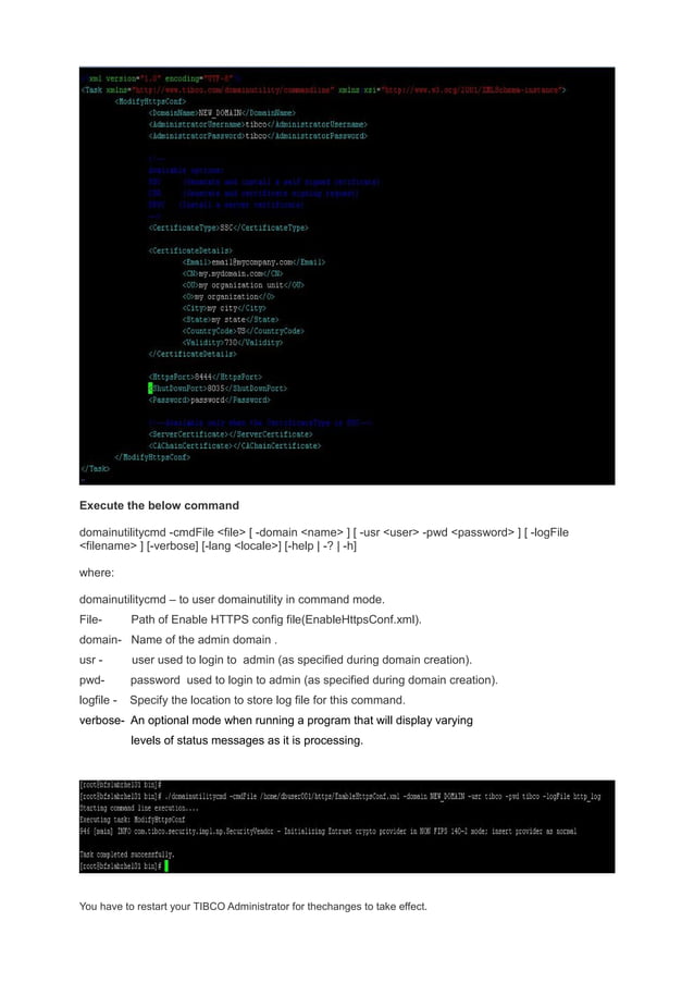 Enable https (1) Tibco document | PDF