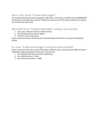 Enable locked pages | PDF