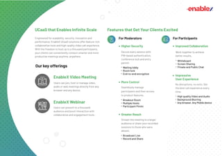 EnableX-UCaaS - Brochure | PPT