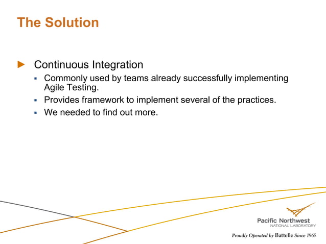 Enabling Agile Testing Through Continuous Integration Agile2009 | PPT ...