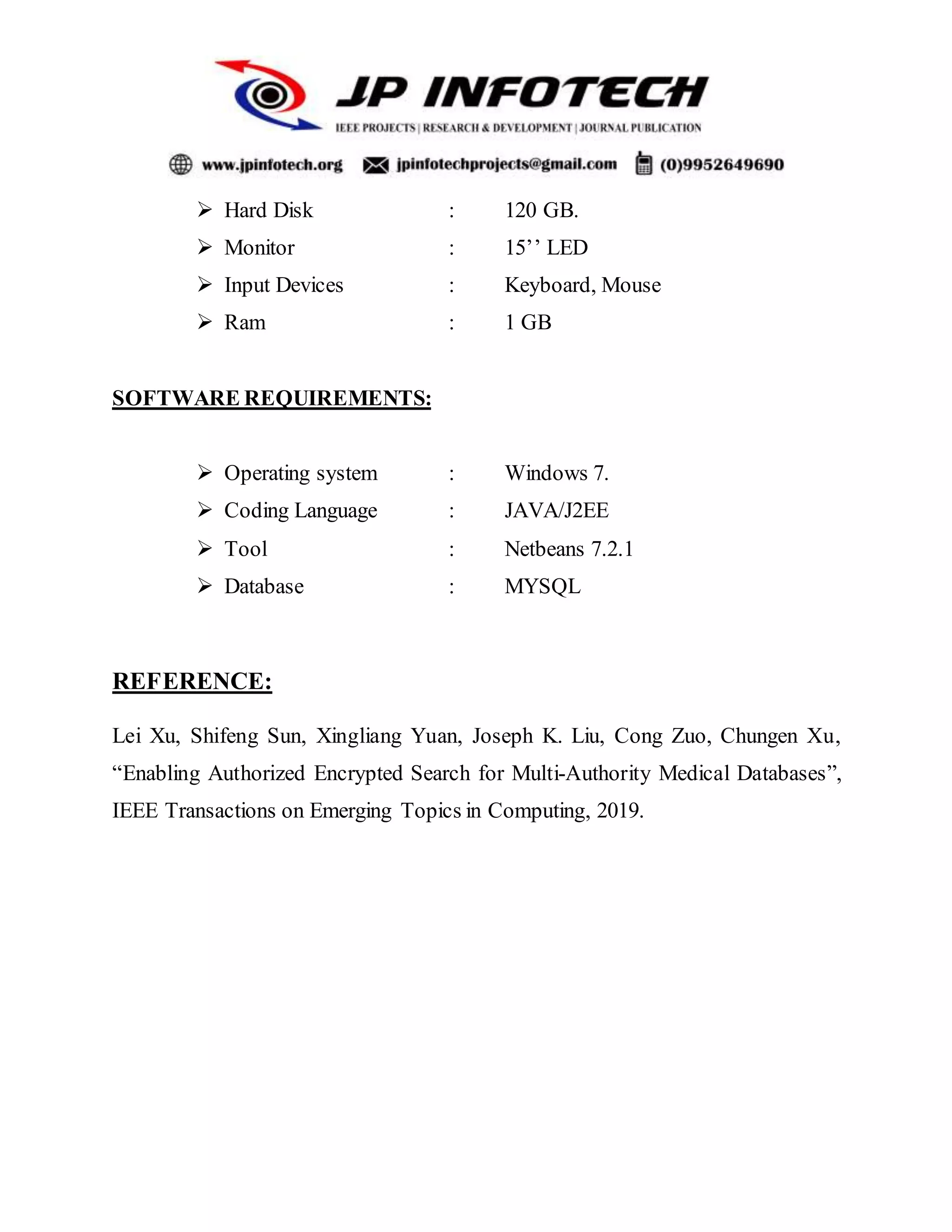 Enabling Authorized Encrypted Search for Multi-Authority Medical ...