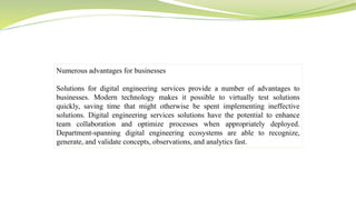 Enabling change with digital engineering services and solutions | PDF