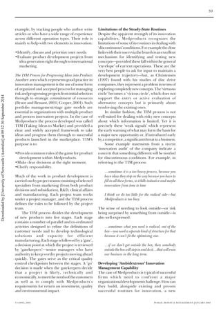 Enabling continuous and discontinuous innovation learning from the ...