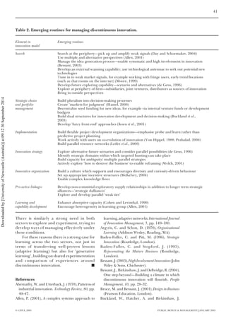 Enabling continuous and discontinuous innovation learning from the ...