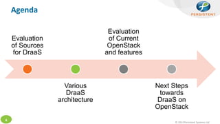 Enabling Disaster Recovery as Service (DRaaS) on OpenStack | PDF