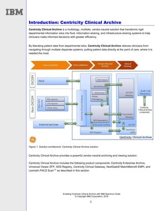 Enabling GE Healthcare Centricity Clinical Archive with IBM Spectrum ...