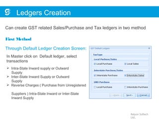 Enabling gst in Saral Accounts and Billing | PPT