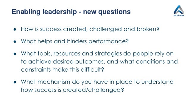 Enabling leadership moving from hero to host workshop marc mc laren